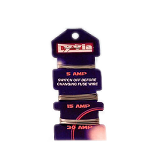 5 X CONSUMER FUSE WIRE CARD 5A 5AMP 15A 15AMP 30A 30AMP DOMESTIC CARDED ...