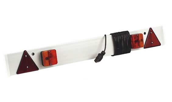 4FT TRAILER LIGHT BOARD WITH 5M 5 METRE CABLE CARAVAN CAR TOURING ...