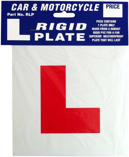RIGID HARD PLASTIC LEARNER DRIVER L PLATE EXTERIOR CAR MOTORBIKE ...
