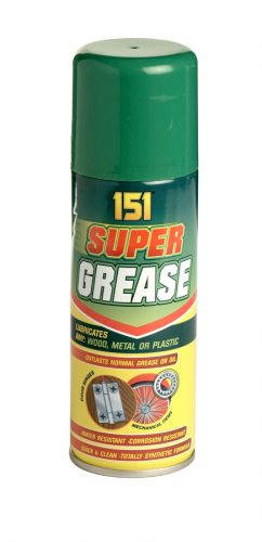 NEW 151 SUPER GREASE 150ml AEROSOL LUBRICANT OIL SPRAY CAN WOOD PLASTIC ...