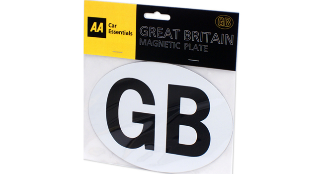 AA MAGNETIC GB STICKER CAR GREAT BRITAIN MAGNET PLATE BADGE OVAL TRAVEL ...
